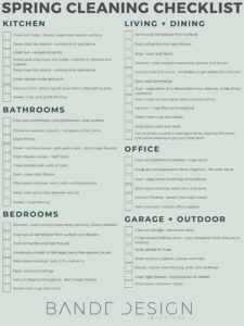 Let’s Do This | Spring Cleaning Checklist + Tips - bandddesign.com